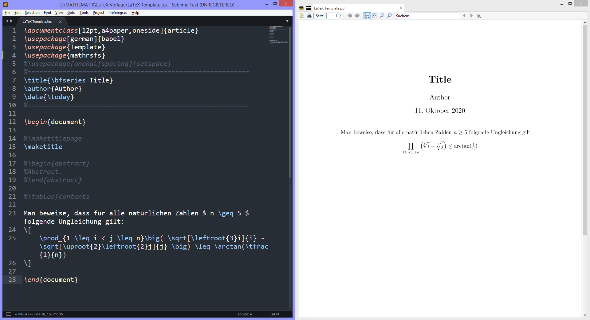 LaTeX and Sublime Text | Thomas Speckhofer